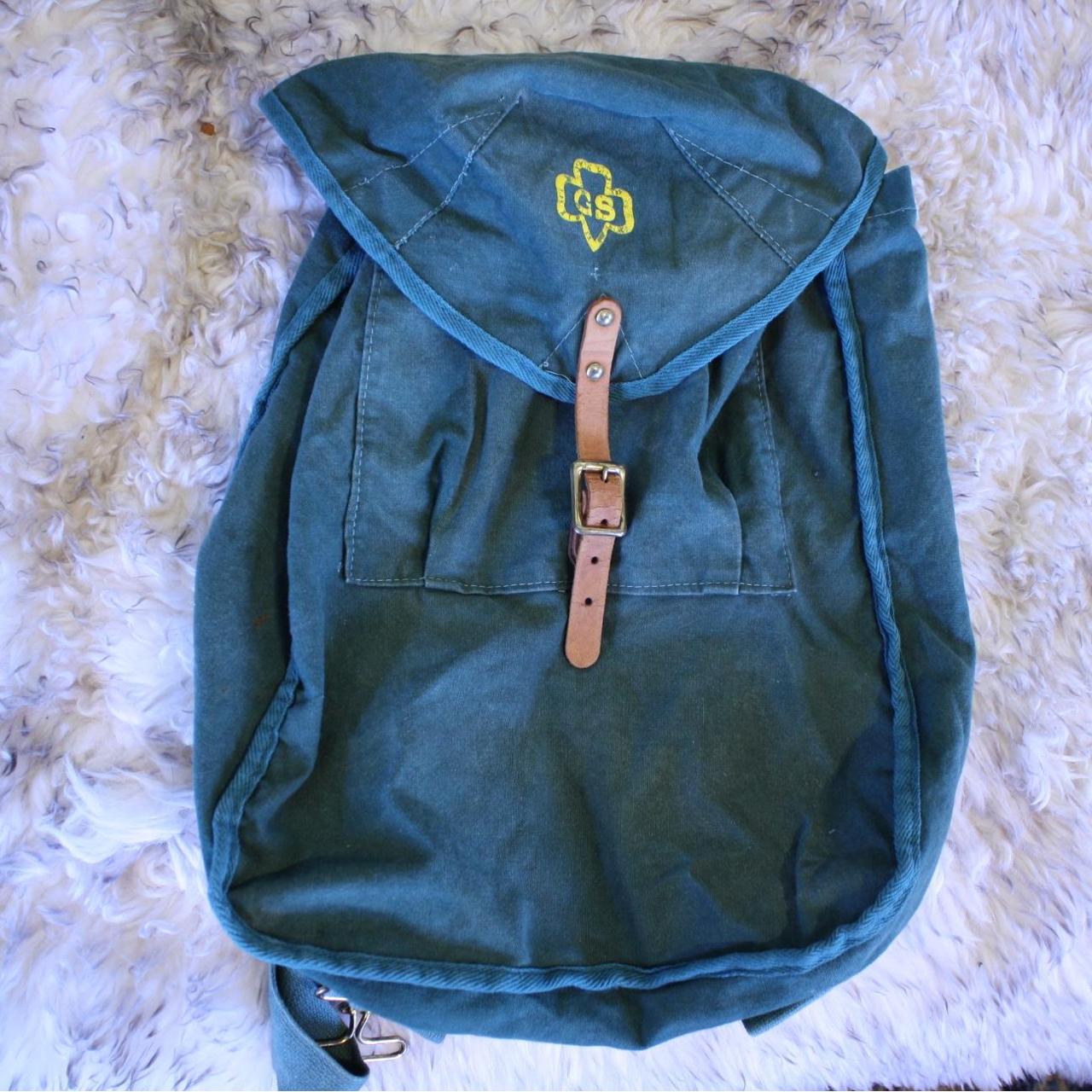 Genuine vintage Girl Scouts mini backpack from the... - Depop