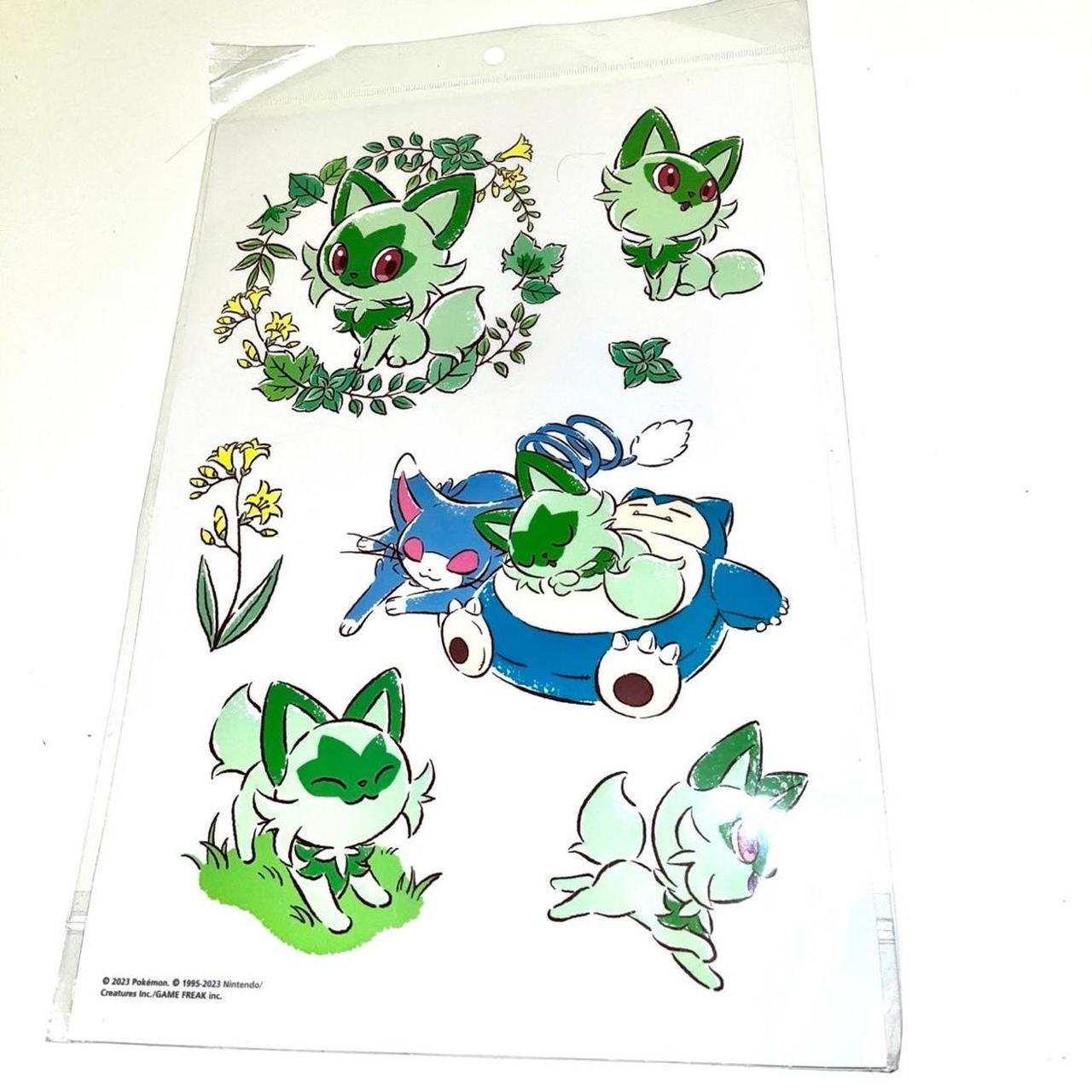 Pokémon Center Sprigatito wall sticker set. Brand... - Depop