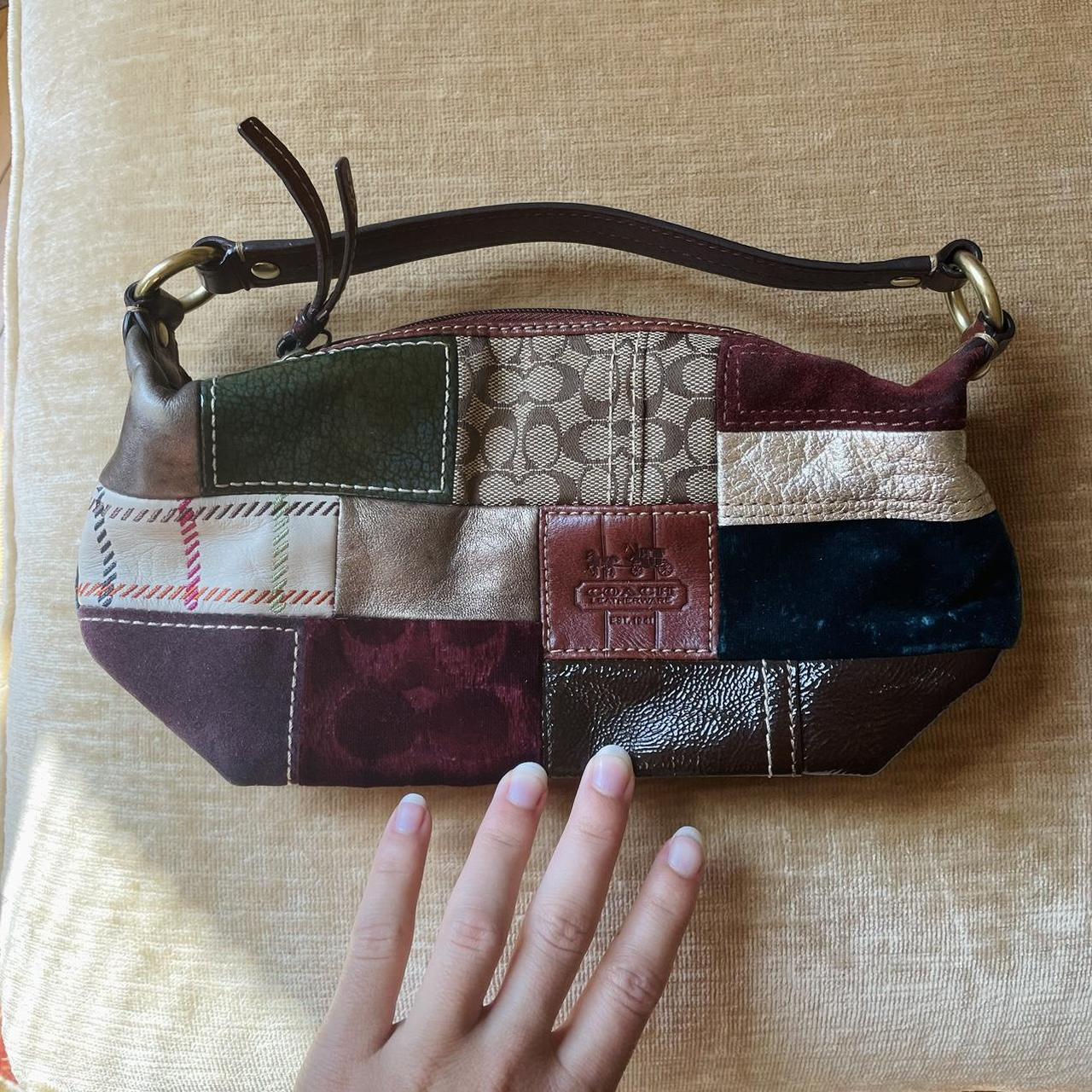 Designer 🤎 Coach 🤎 Y2K Patchwork Mini Shoulder Bag!... - Depop