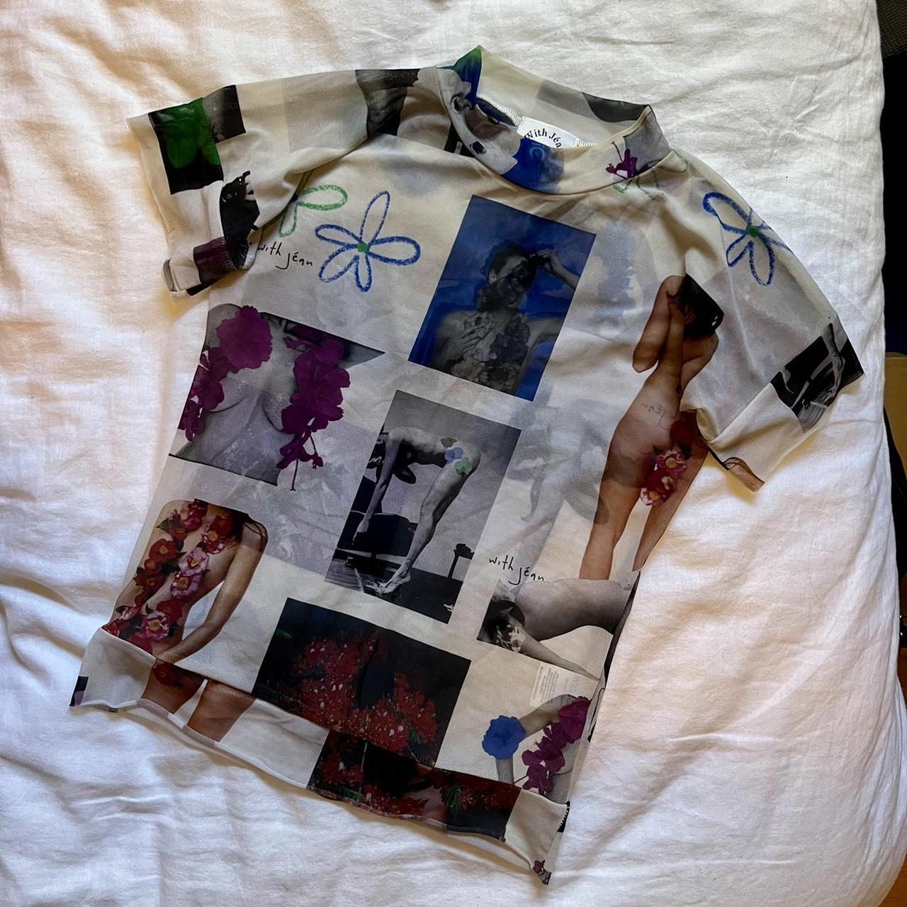 with jean lord top in floral mimicry, worn a couple... - Depop