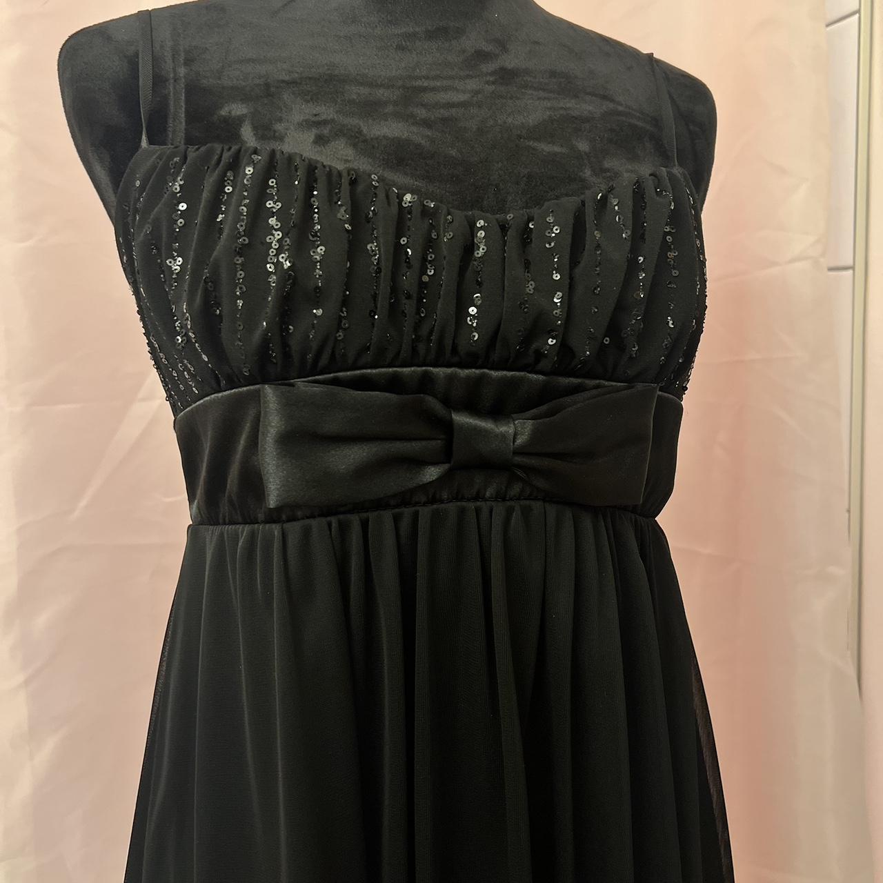 Ruby Rox Black babydoll bow dress Has adjustable... - Depop