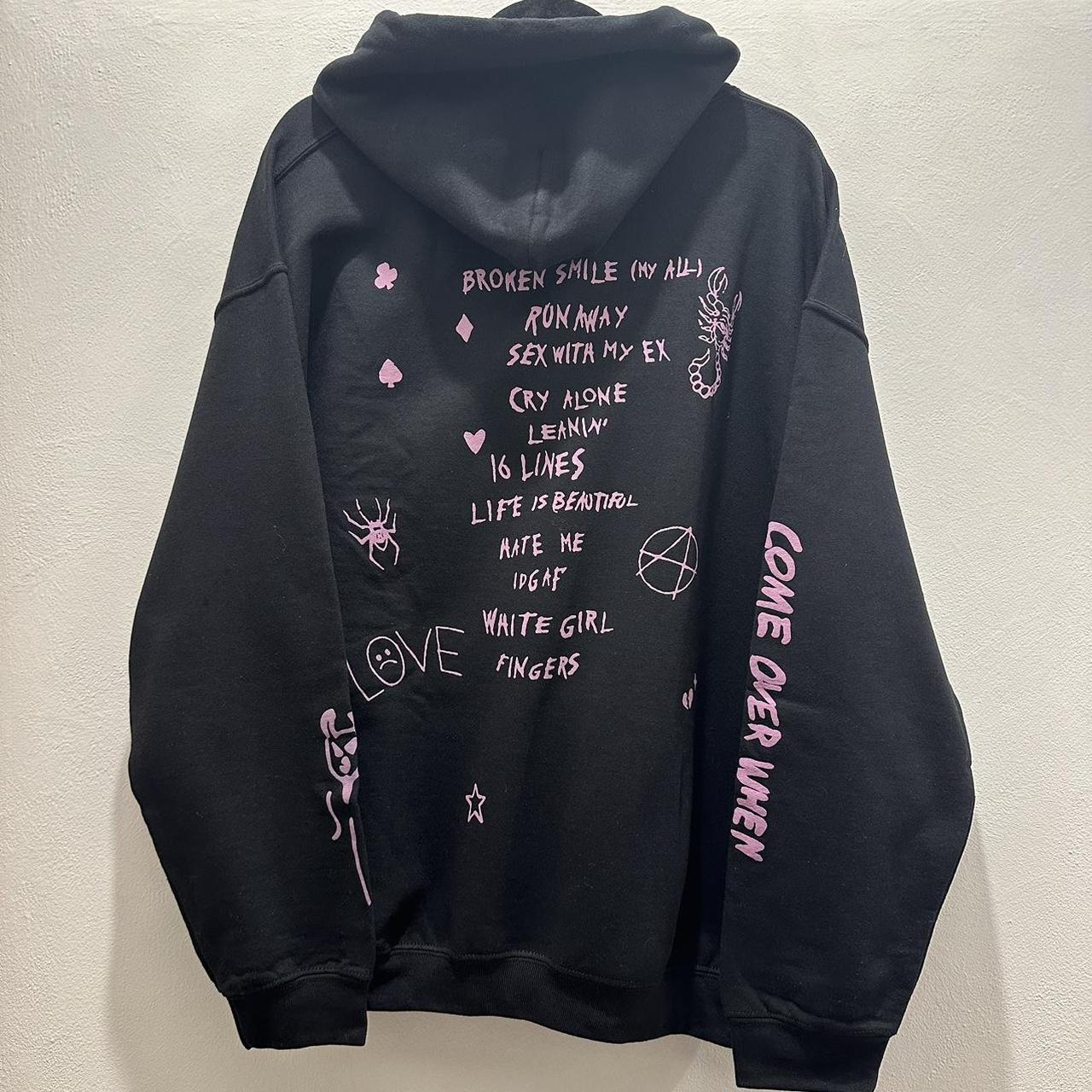 Lil Peep Anime Graphic Hoodie - Merchandise Stock... - Depop