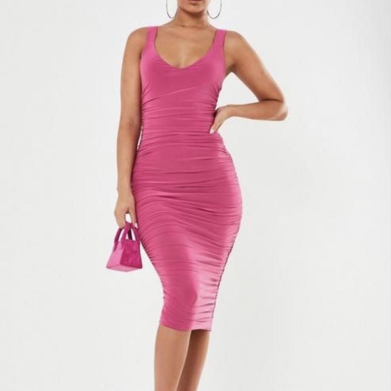 Missguided Women's Pink Dress | Depop
