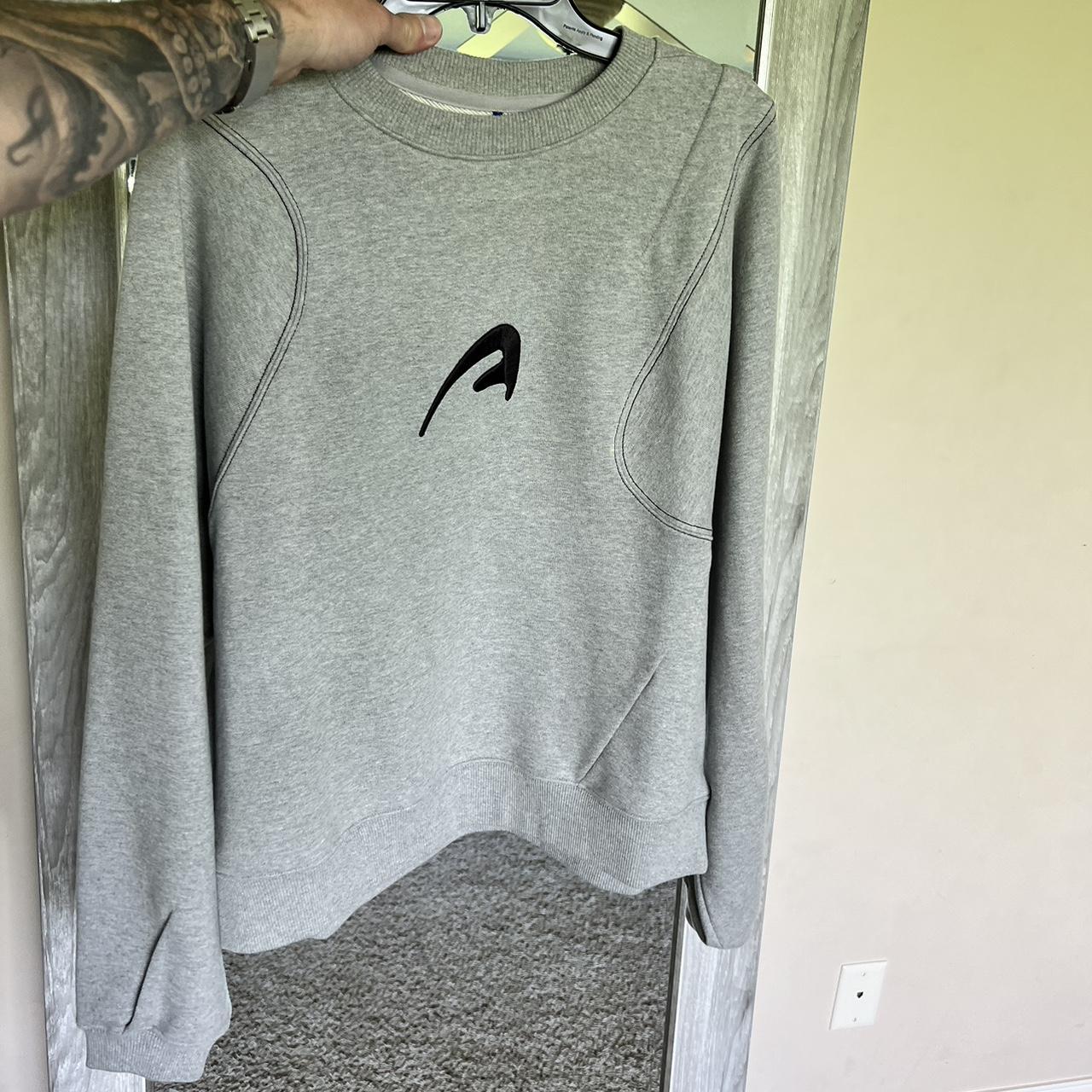 Ader Error Grey Crewneck Sweatshirt sz M Unworn - Depop