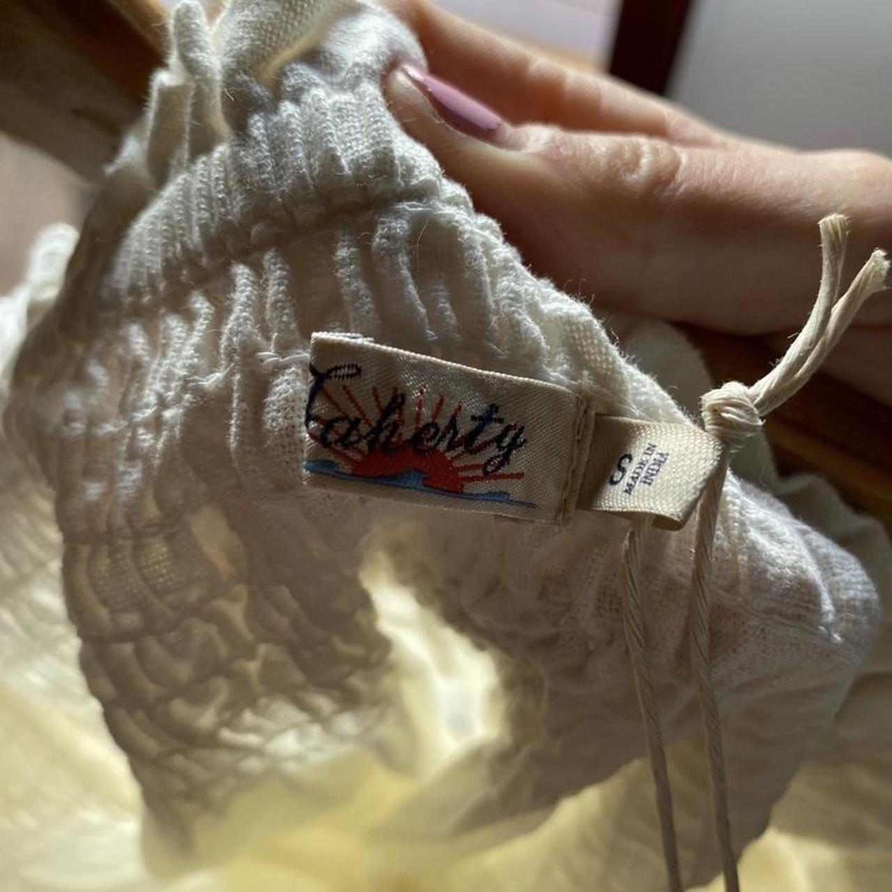 White Faherty Dress - Depop