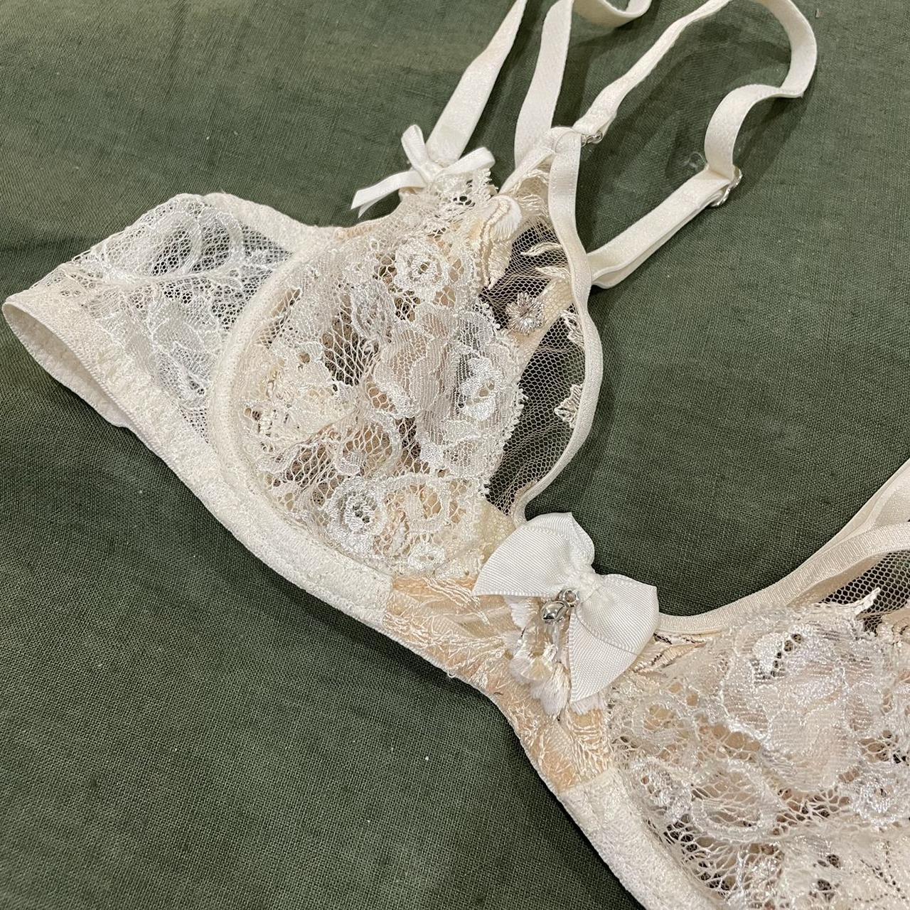 Honey birdette hb sienna underwire bra in white... - Depop