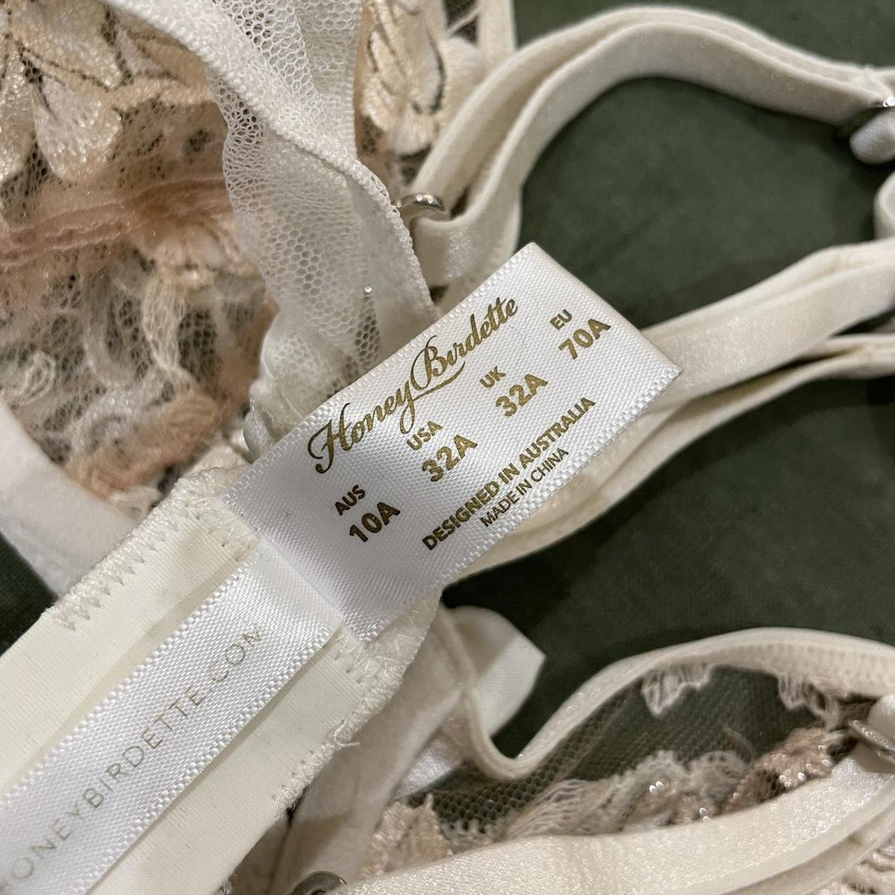 Honey birdette hb sienna underwire bra in white... - Depop