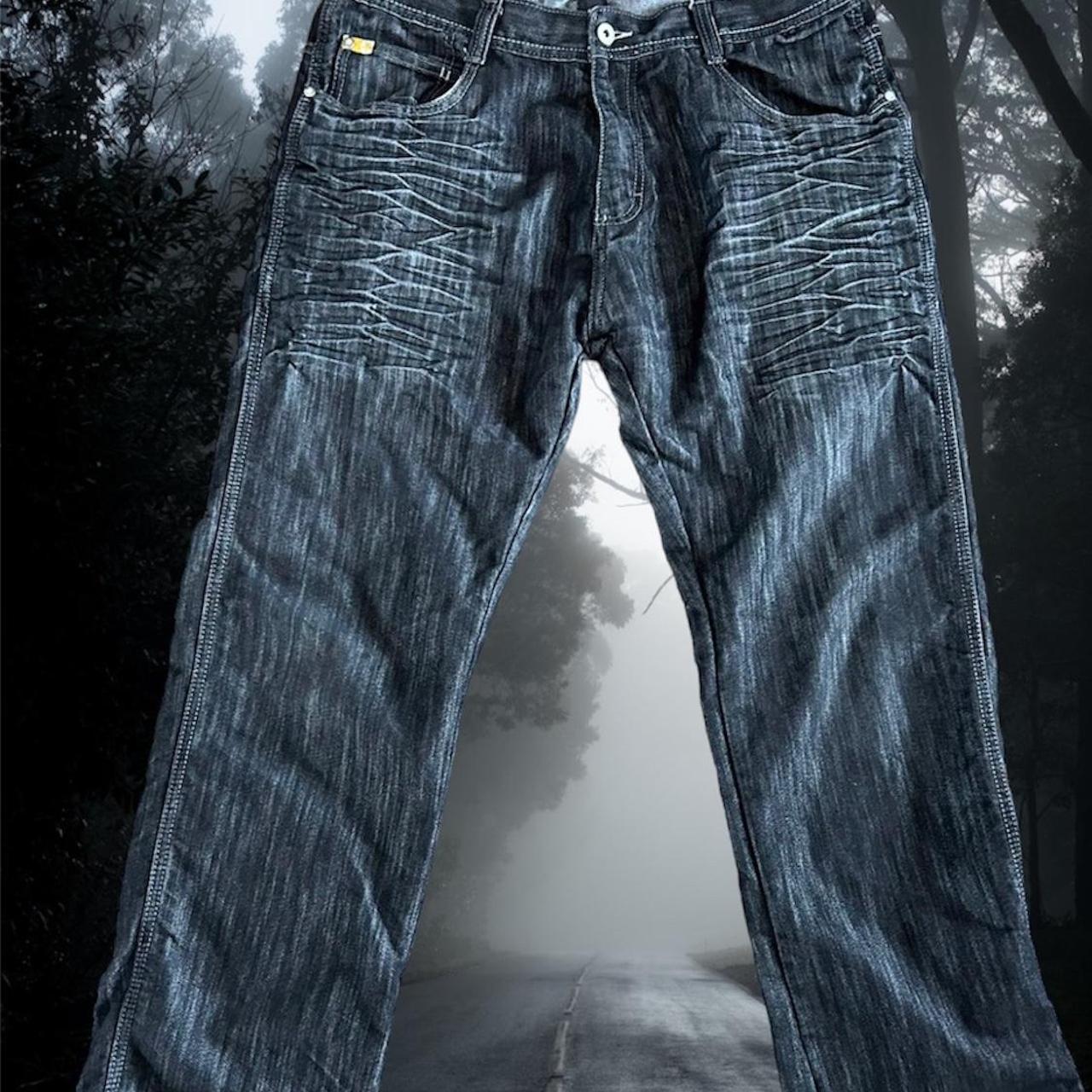 Southpole Men's Grey and Black Jeans | Depop