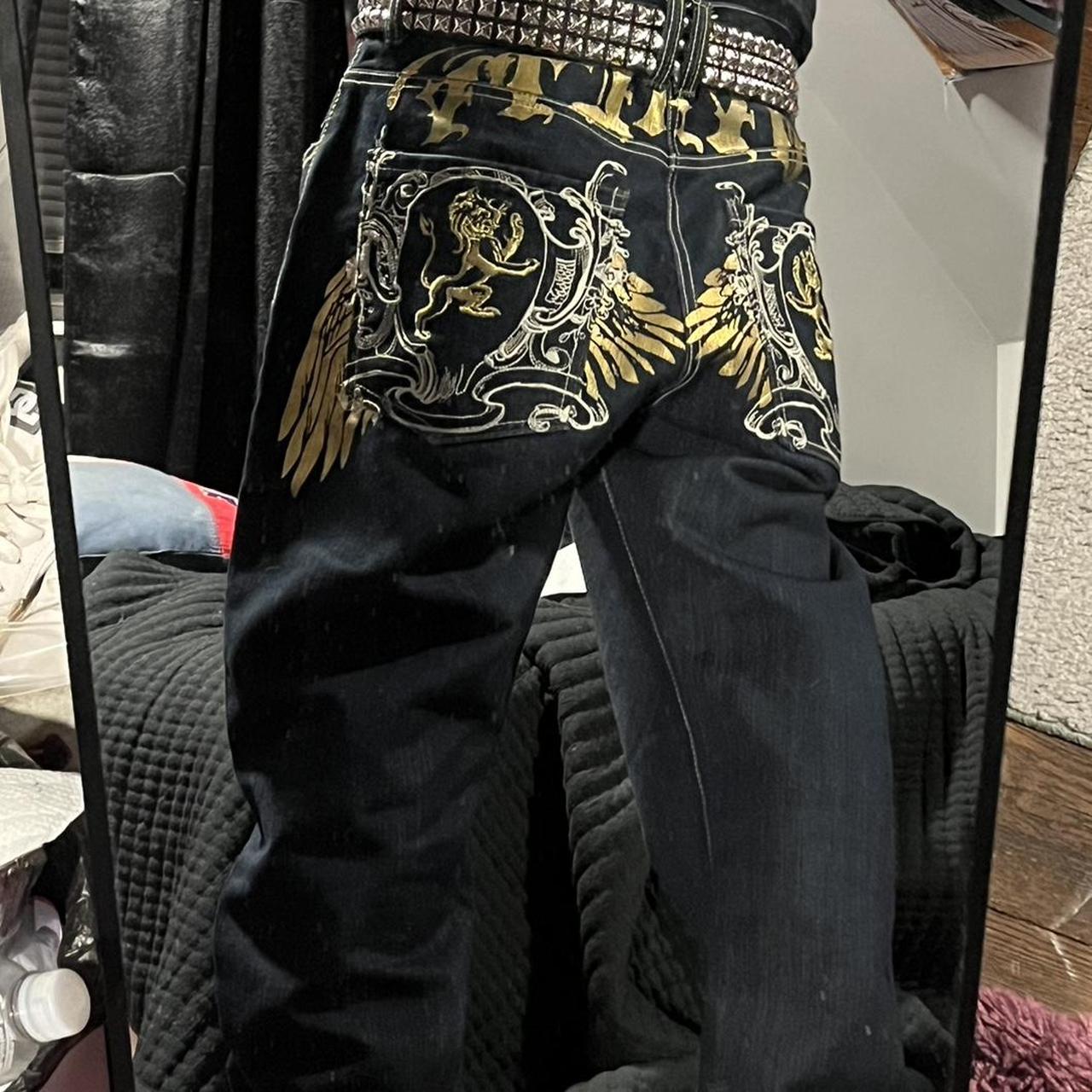 Urban label baggy jeans 36x32 No flaws barely ever... - Depop