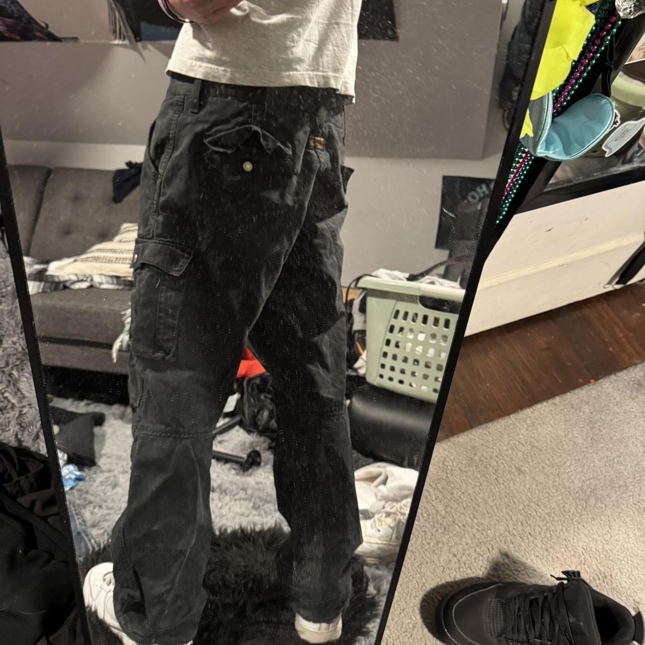 g star cargo no stains just regular wear waist is a... - Depop