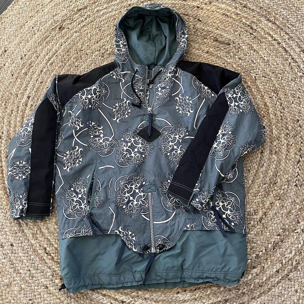 Vintage 90s ski jacket Brand Erbacher 1/4 zip,... - Depop