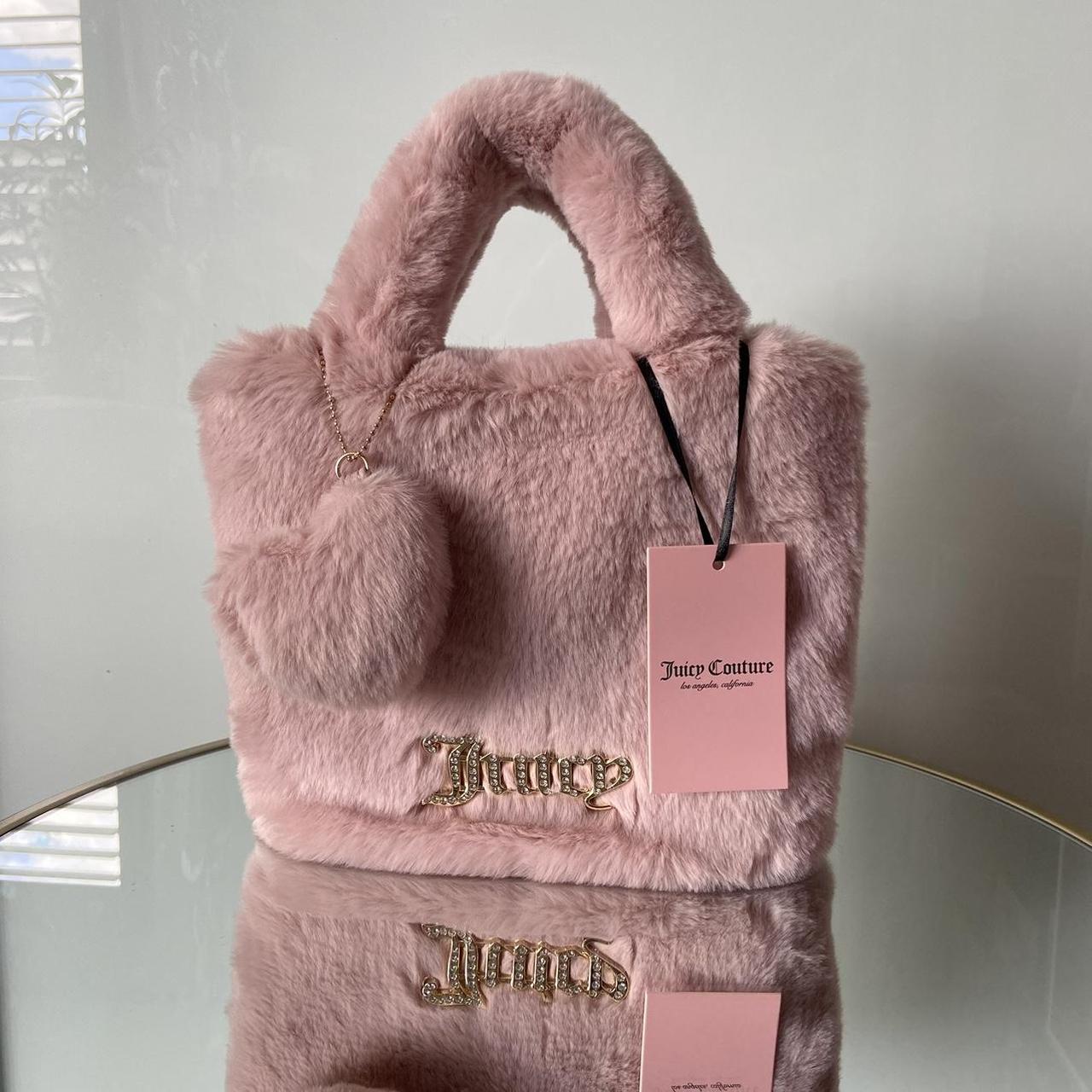 💗 Dusty pink fluffy handbag Brand: Juicy... - Depop