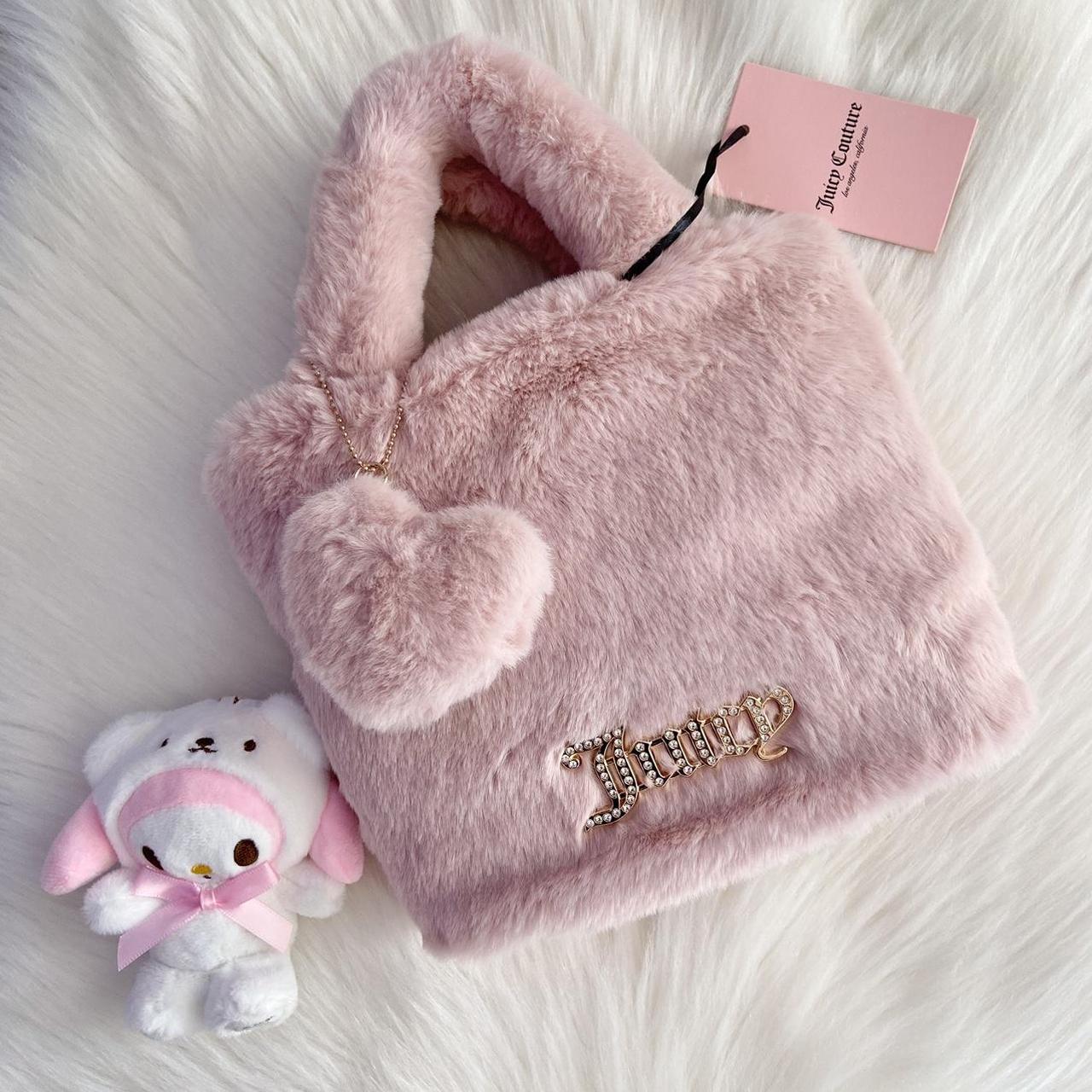 💗 Dusty pink fluffy handbag Brand: Juicy... - Depop