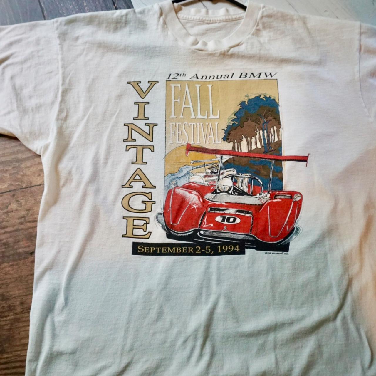 Vintage BMW Race Car Fall Festival XL Shirt - Depop