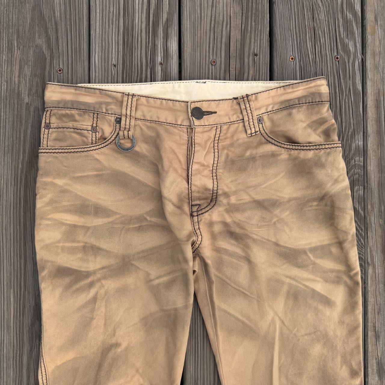 Japanese Flare Fade Pants - Condition: Good ( Minor... - Depop