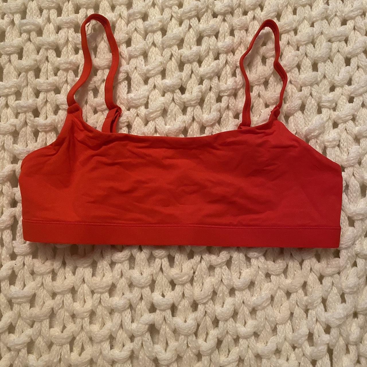Skims Women's Red Bra | Depop