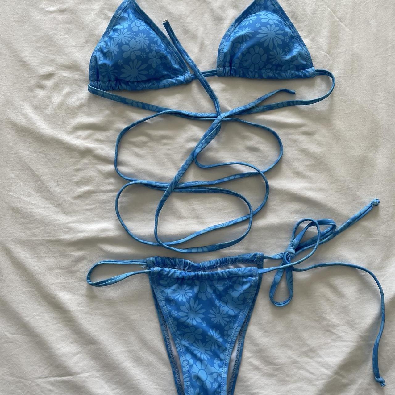 Women's Blue Bikinis-and-tankini-sets | Depop