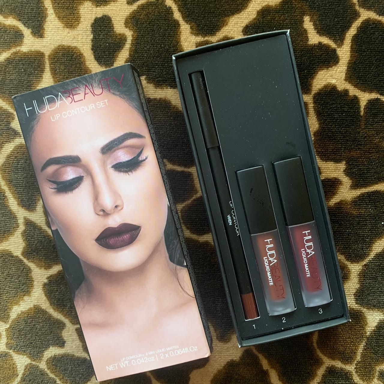 Huda Beauty Lip Contour Set . Includes lip liner &... - Depop