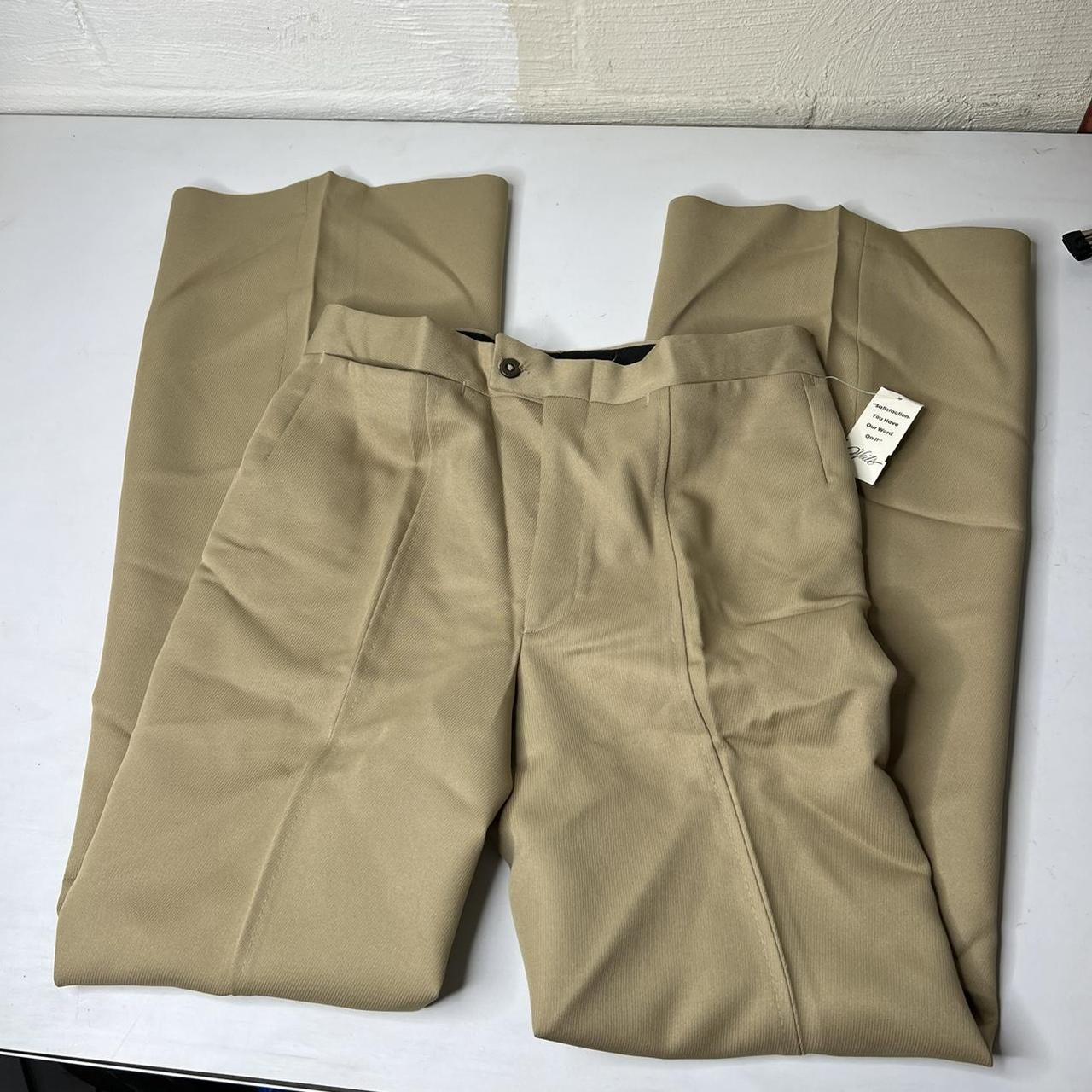 ️ Vintage 70s Tan Flare Slack Pants - amazing... - Depop