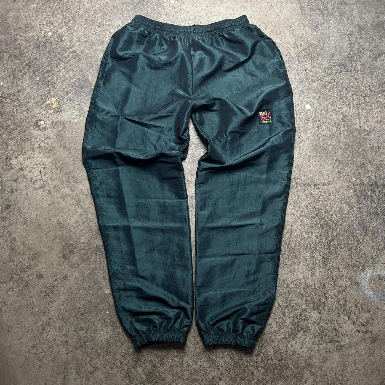 ️ Vintage 90s Surf Style Iridescent Baggy Nylon... - Depop