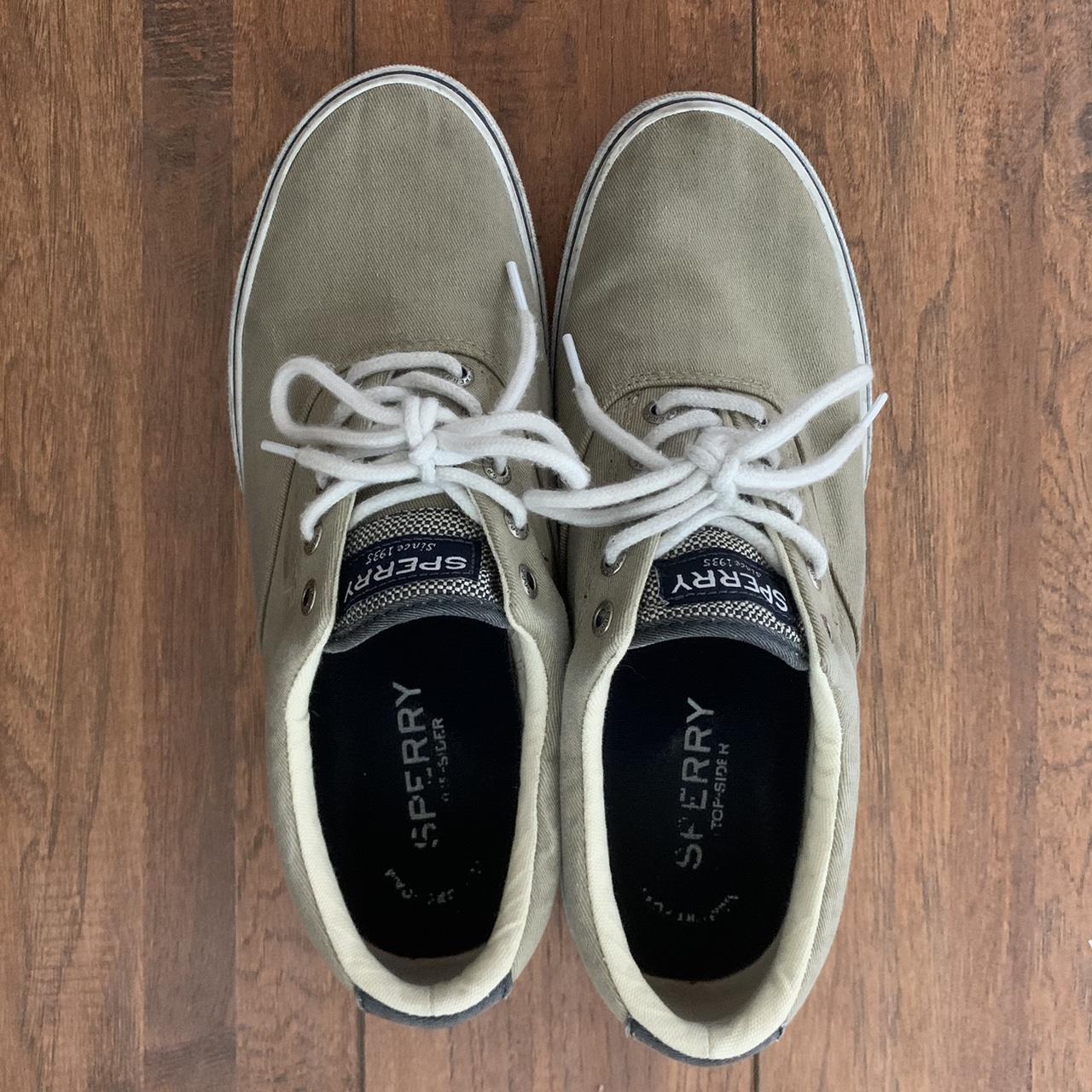 Sperry canvas deck shoes, super comfortable with... - Depop