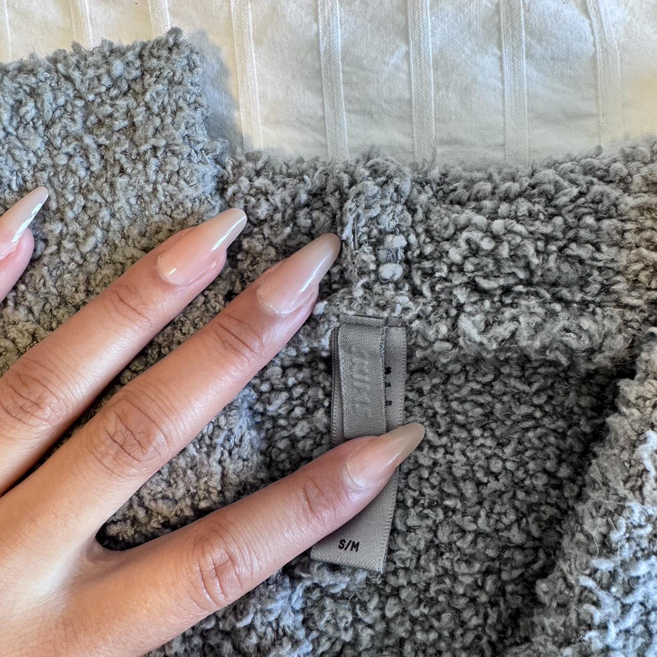 Skims Matching Lounge Set Dark Grey s/m zip up Dark... - Depop