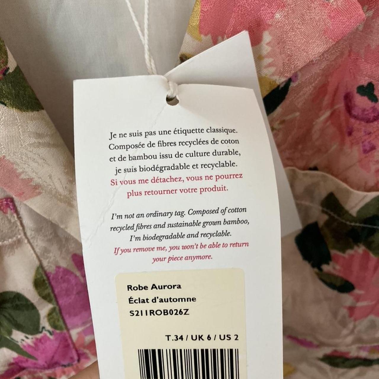 Brand new with labels beautiful Sezane robe aurora,... - Depop