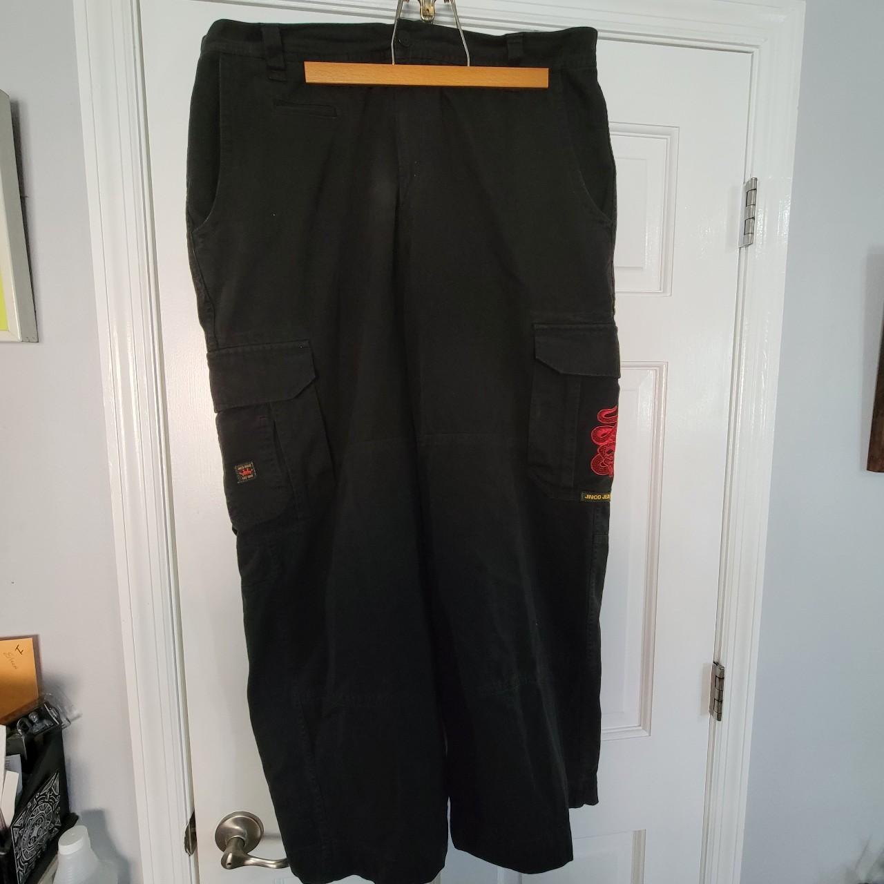 Awesome snake detail cargo pants JNCO jeans! See... - Depop