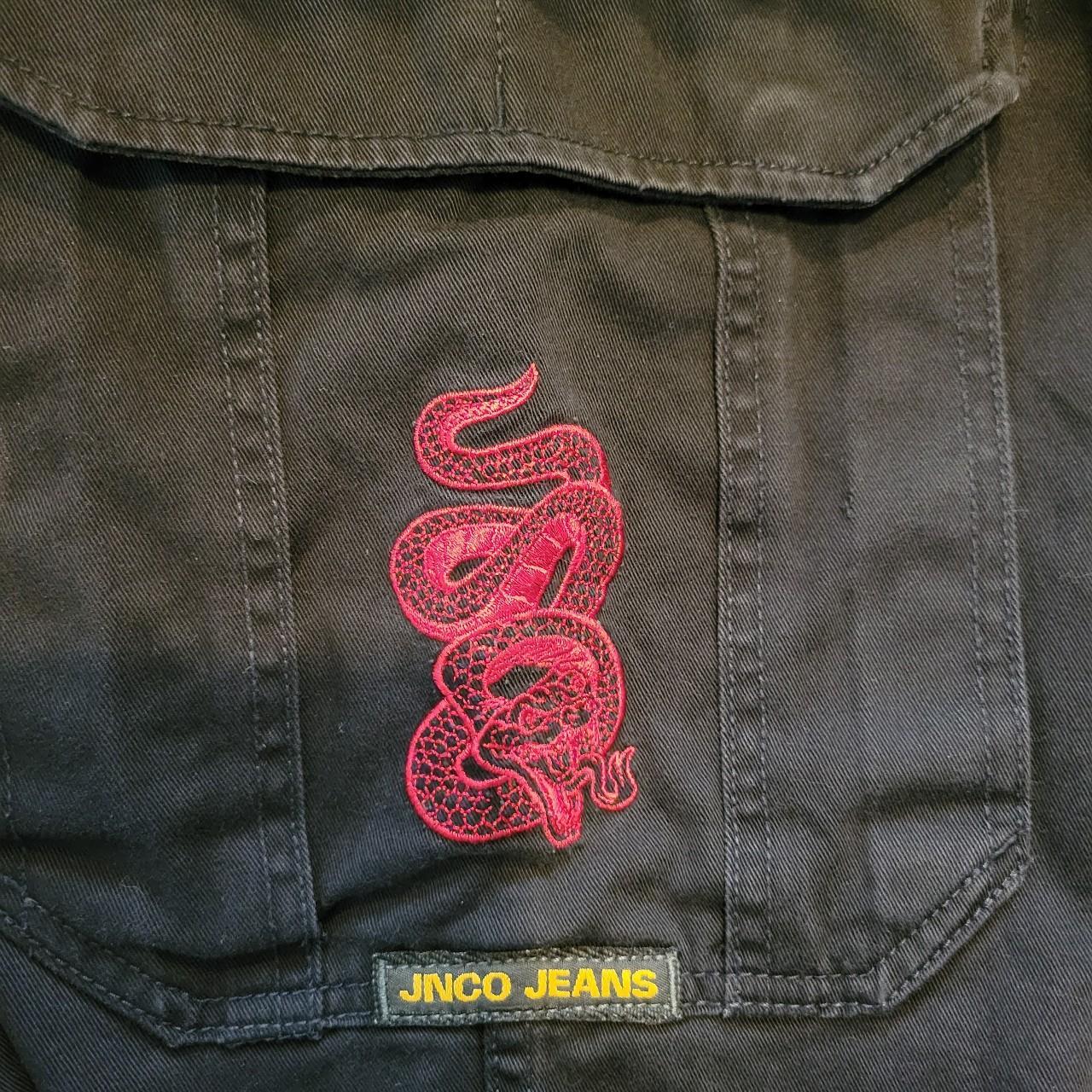 Awesome snake detail cargo pants JNCO jeans! See... - Depop
