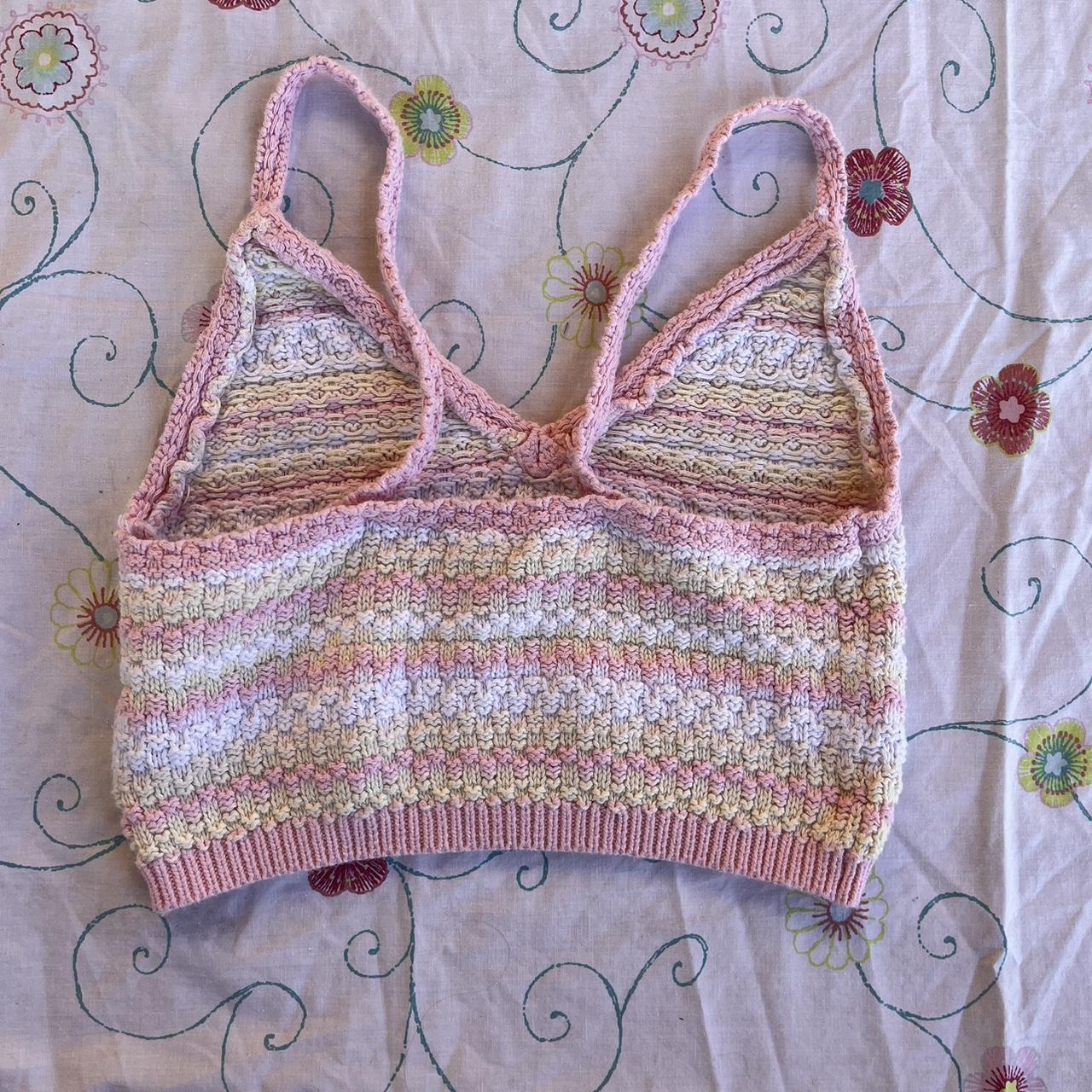 target crochet top straps button to back size... - Depop