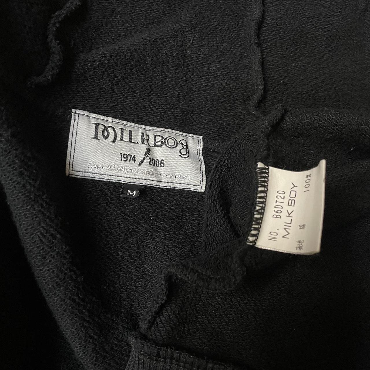 Comme des Garçons Men's Black and Grey Hoodie | Depop