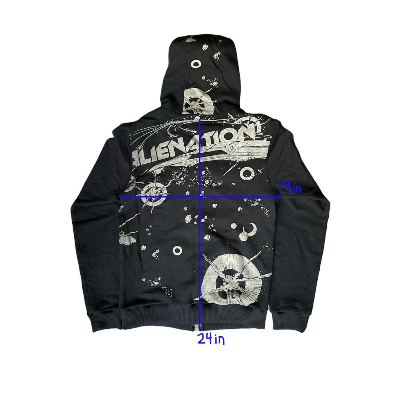 Comme des Garçons Men's Black and Grey Hoodie | Depop