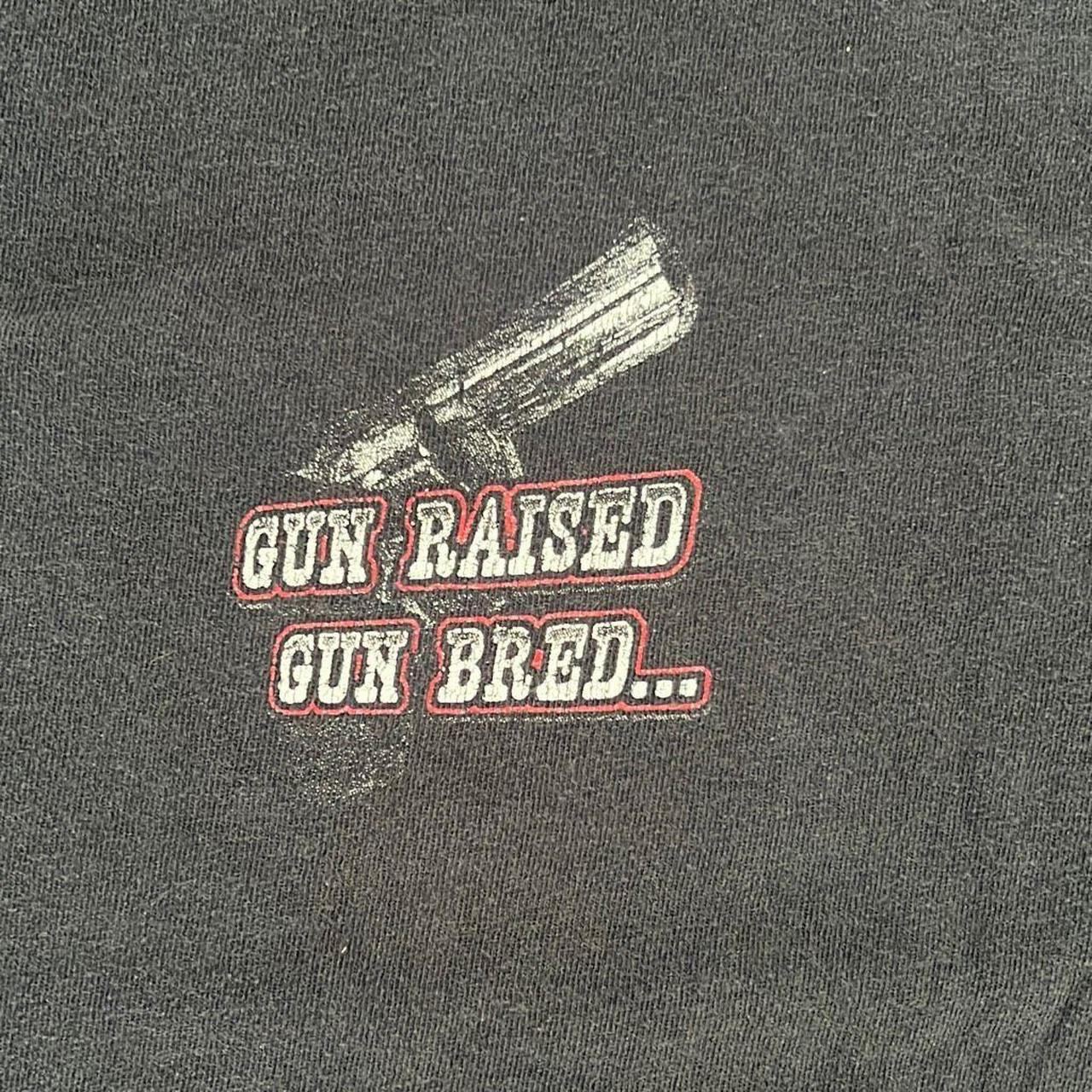 Gun Raised Gun Bread Gun Owner Skull T Shirt - Depop