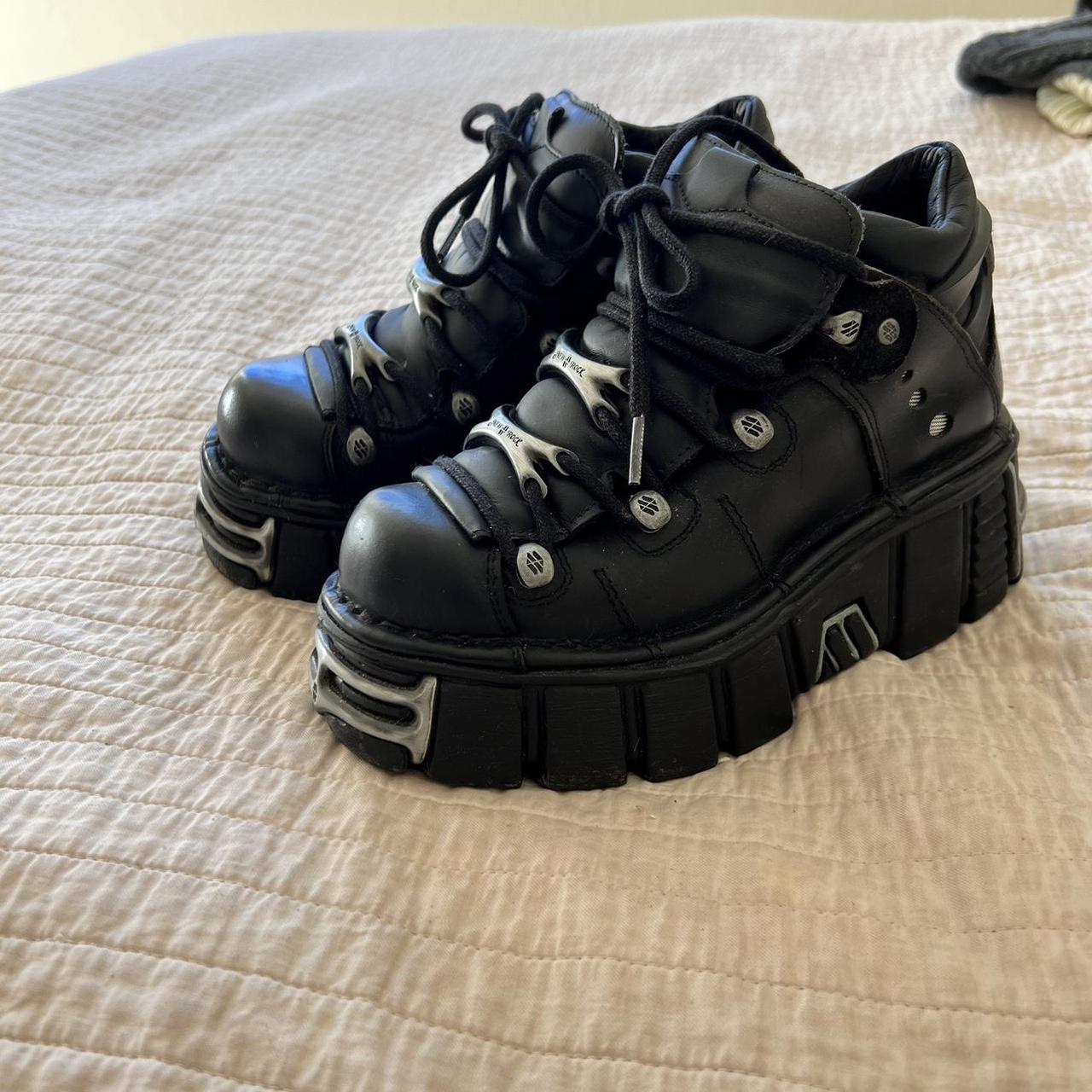 amazing authentic black platform new rocks ! -super... - Depop