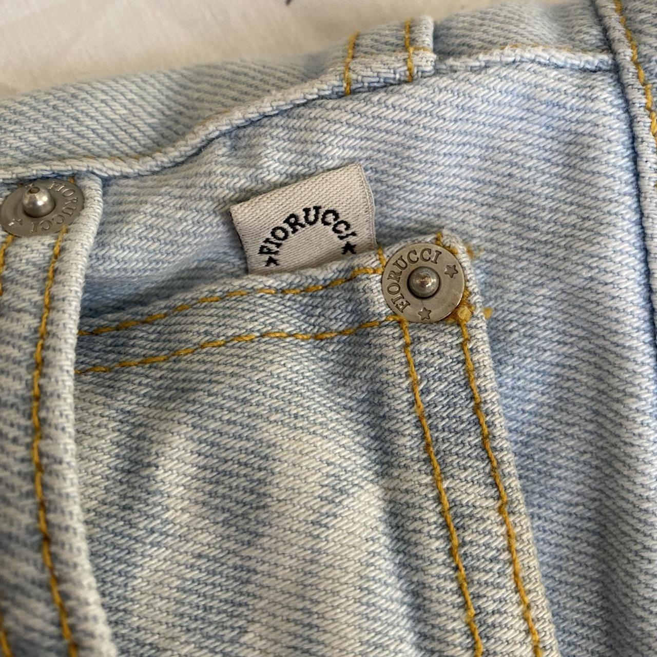 FIORUCCI denim jeans with logo printed W29 Size... - Depop
