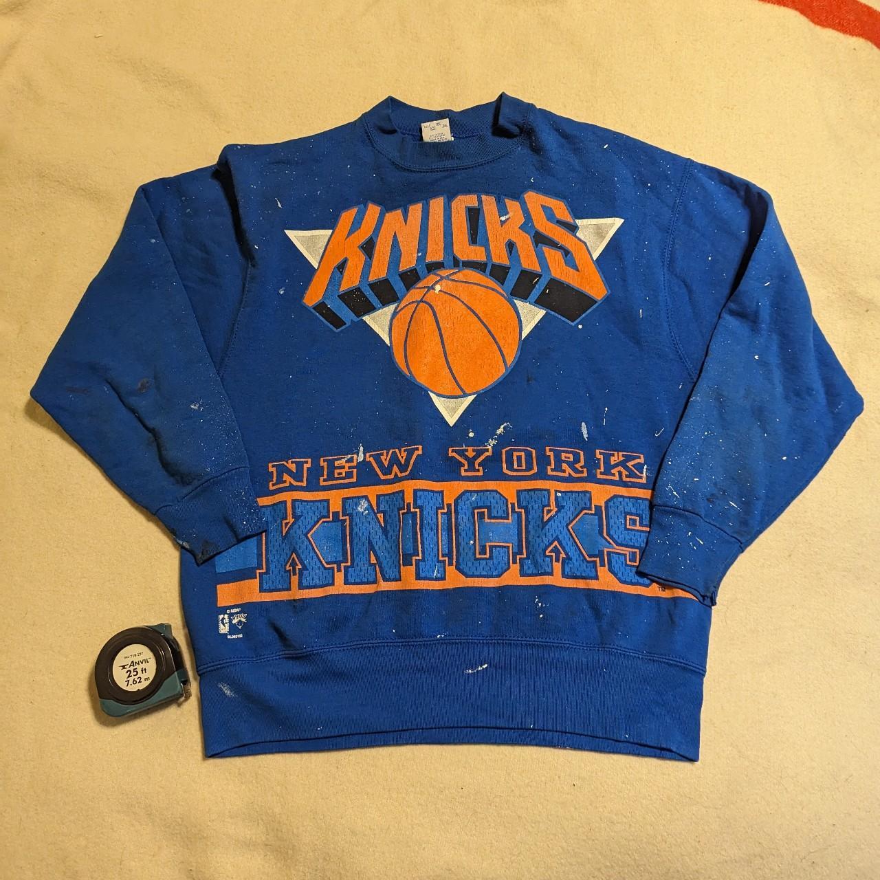 Vintage 90s New York Knicks Crewneck Sweatshirt L... - Depop