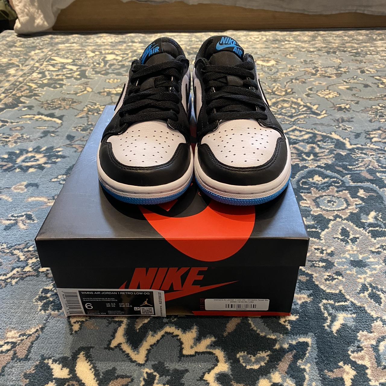 Women’s Nike Air Jordan 1 Low Powder Blue Women’s... - Depop