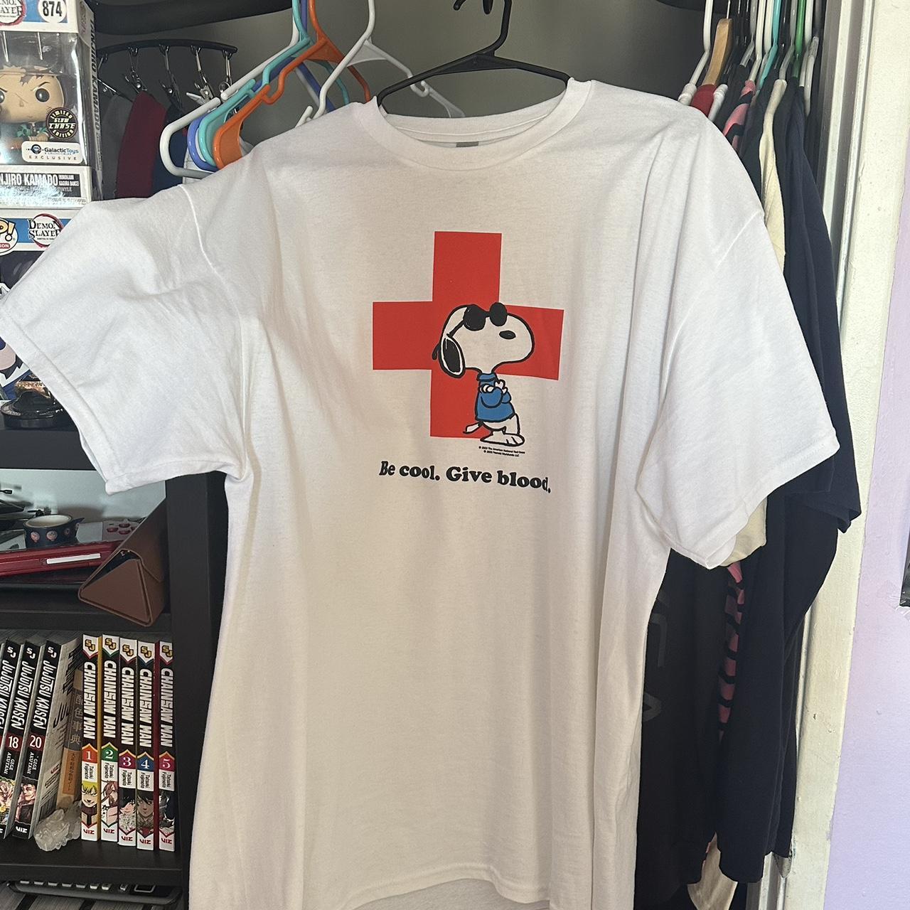 Snoopy Red Cross shirt size XL - Depop