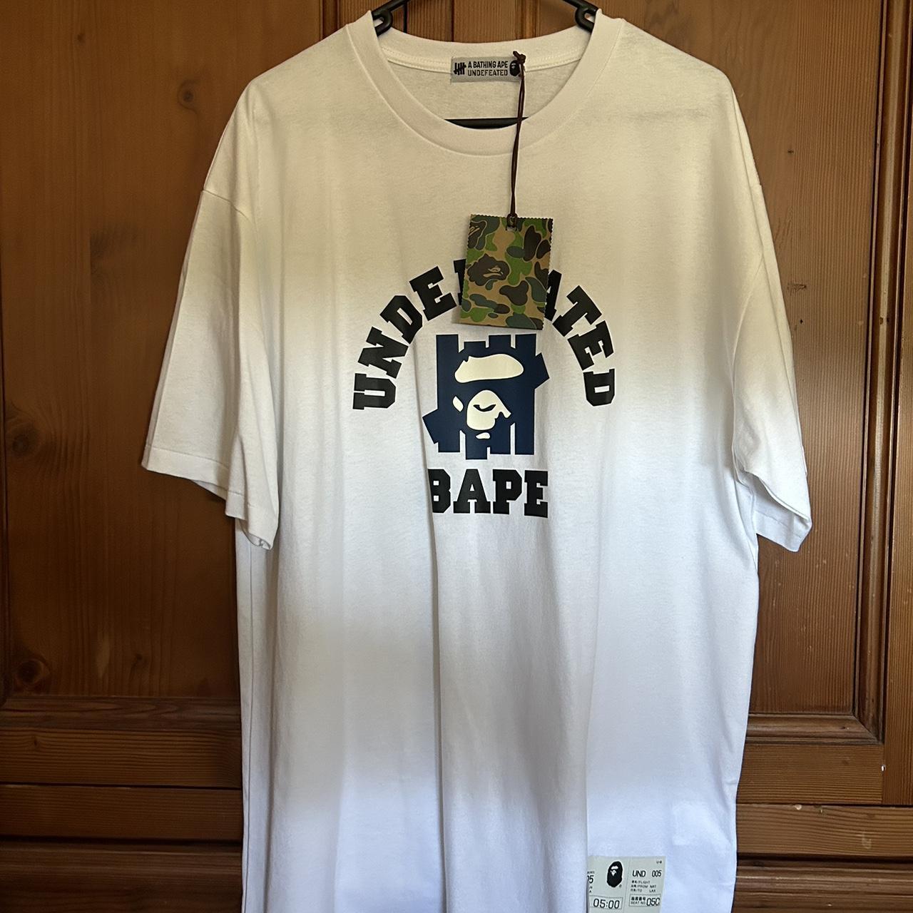 BAPE X UNDEFEATED T SHIRT Super rare shirt bought... - Depop