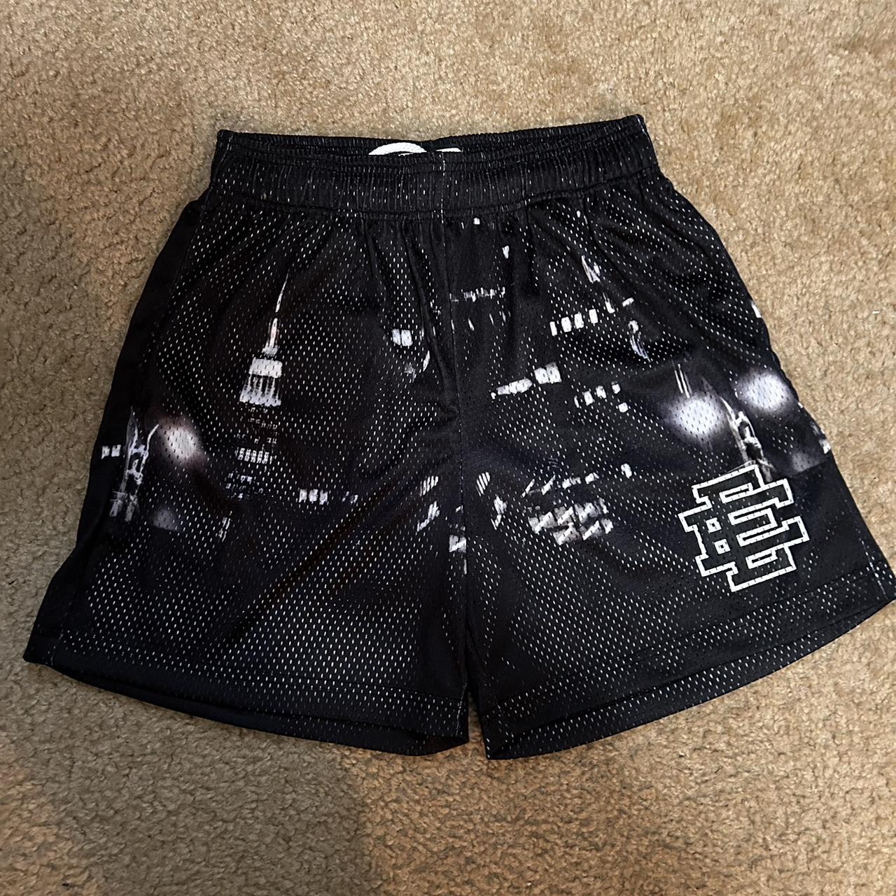 Eric Emanuel Black Skyline Shorts Size Small fits... - Depop
