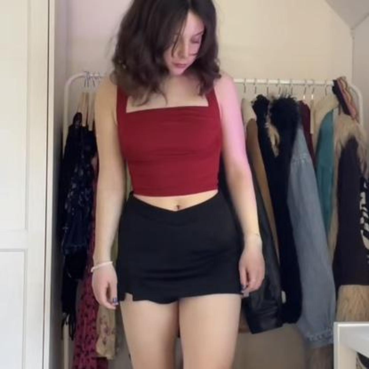 Solid slit basic SKORT Brand new Free... - Depop