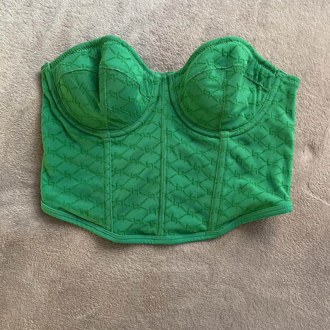 green primark corset top - size is 34B #primark - Depop