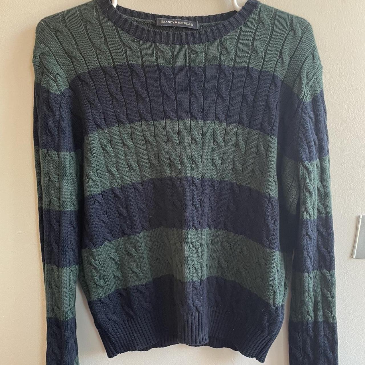 Brandy Melville stripped Brianna/Tate sweater Super... - Depop