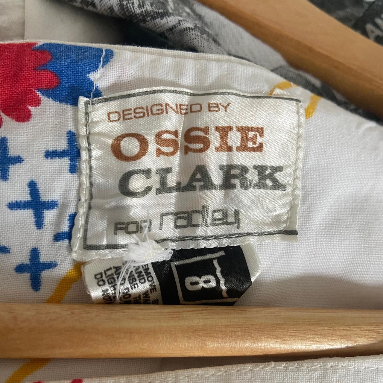 close ups of Ossie Clark summer top - Depop