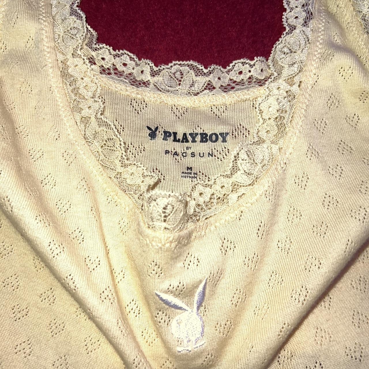 playboy cute crop cami top pacsun #lingerie lace - Depop