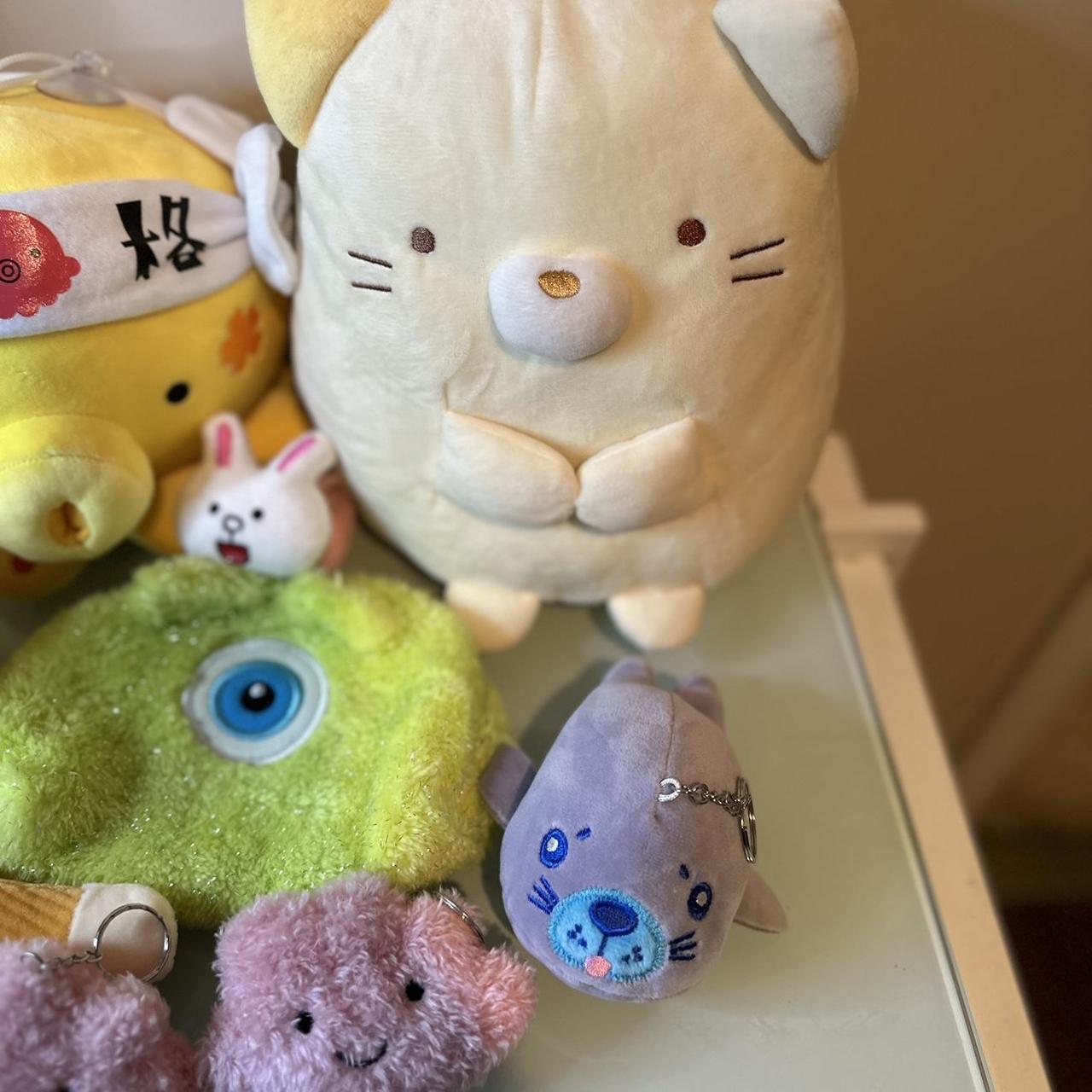 Plushie Set! Comes with 4! (CLOUDS, BIG CAT, +... - Depop