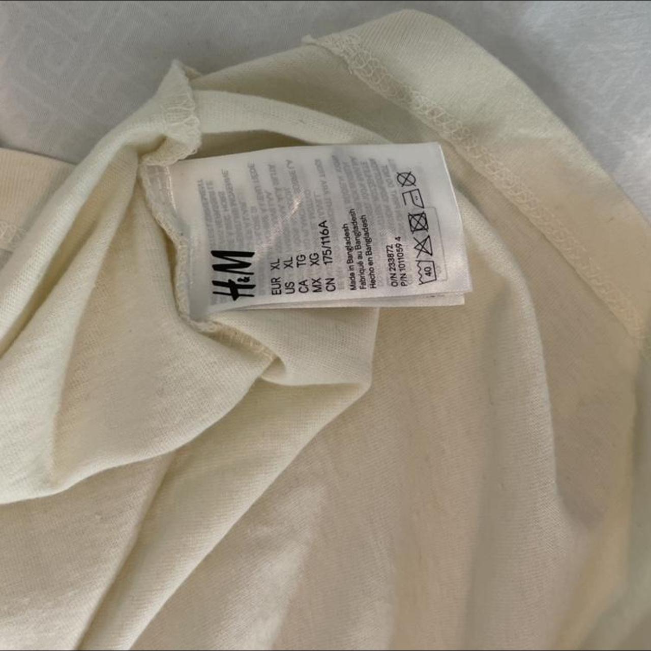 No Fear Men's Cream T-shirt | Depop