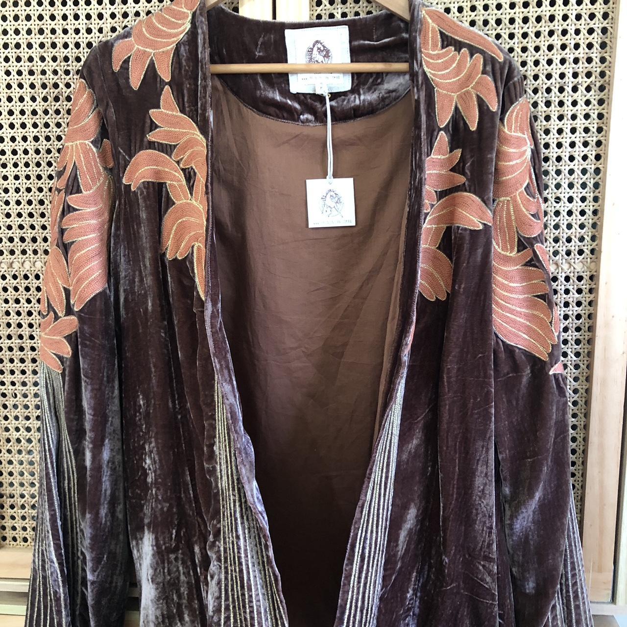 Chasing Unicorns Movin on Up Velvet Jacket Prune... - Depop