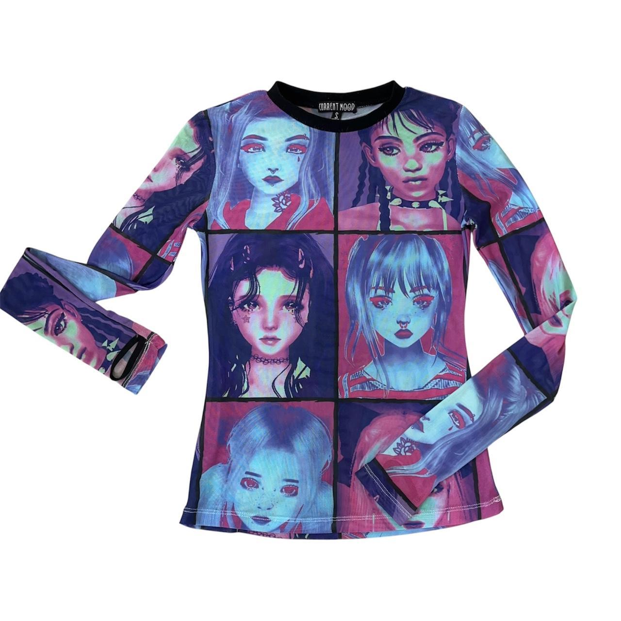 Dollskill’s Current Mood Colorful Mesh Transparent... | Depop