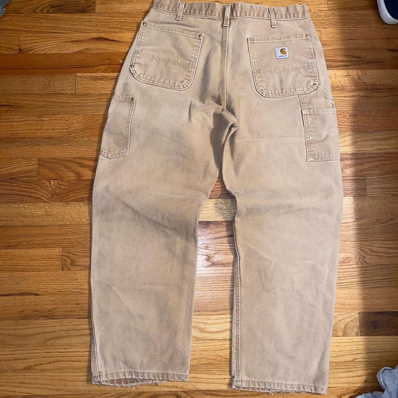 Carhartt double knees super faded carhartt doubles... - Depop